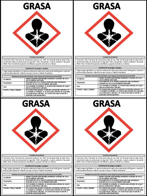 Etiquetas Para Sustancias Quimicas Pdf