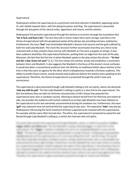 Supernatural English Literature Gcse Aqa Thinkswap