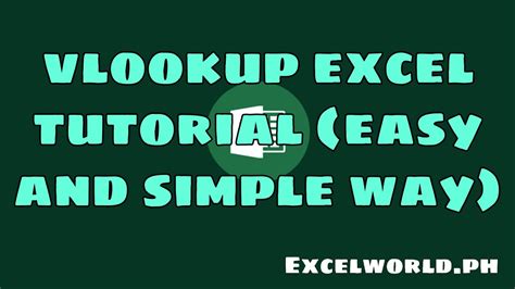 how to use vlookup in excel paano gamitin ang vlookup tagalog 2020