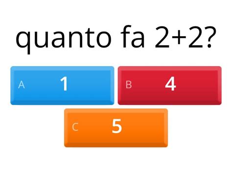 Di Matematica Per La Prima Elementare FACILE Quiz