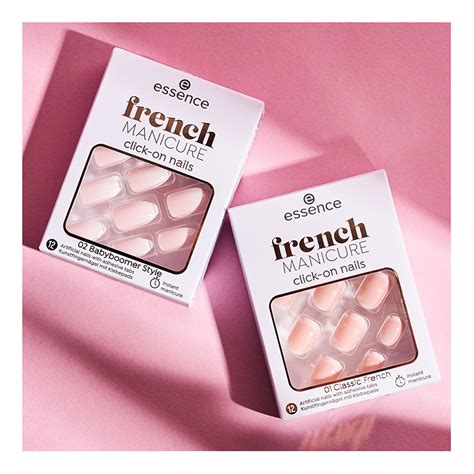 Unghii False French Manicure Click On Nails 02 Babyboomer S Farmacia