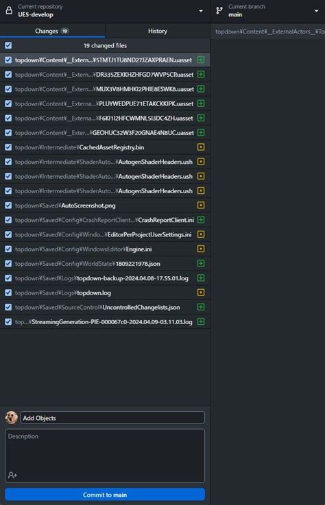 Unreal Engine 5を使ってみる その2Git GitHub 趣味的ロボット研究所