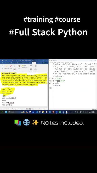 Strip Methods Remove Space Python Pythonfullstack Programminglanguage Coding Youtube