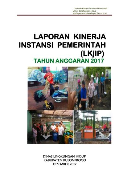LAPORAN KINERJA INSTANSI PEMERINTAH LKjIP