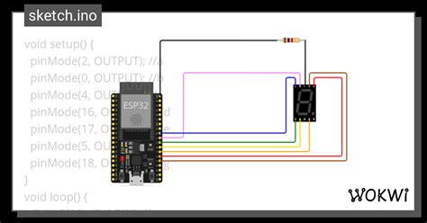 7 Segment Wokwi Esp32 Stm32 Arduino Simulator