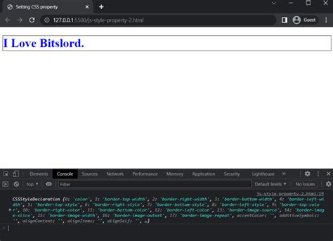 Javascript Html Dom Add And Change Css Styles Bitslord