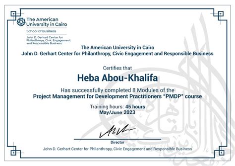 Heba Abou Khalifa On Linkedin Project Management Development
