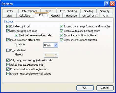 Controlling Where You Edit Cell Contents Microsoft Excel