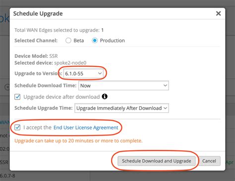 Upgrade A WAN Edge Session Smart Router Mist Juniper Networks