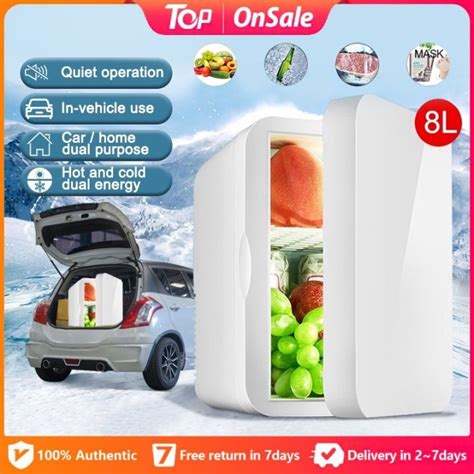 Kk 8l Mini Refrigerator Car Fridge Small Portable Cool And Hot Refrigerator For Room Ref Lazada Ph
