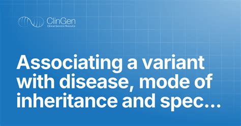 Associating A Variant With Disease Mode Of Inheritance And