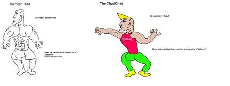 The Virgin Thad Vs The Chad Chad R Virginvschad