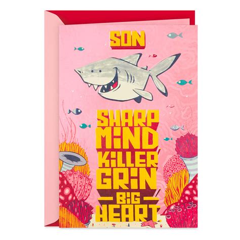 Shark Valentines Day Card For Son Gonakart International