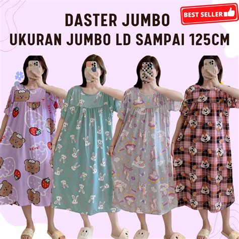 Jual Dress Santai Oversize Jumbo Daster Wanita Jumbo Import Home