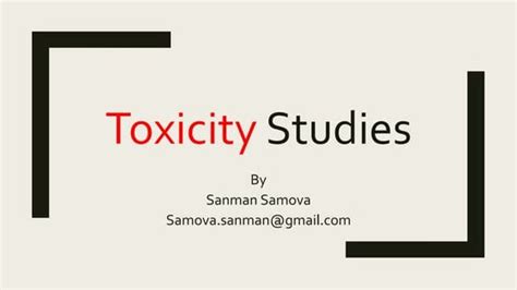Types Of Toxicity Pptx
