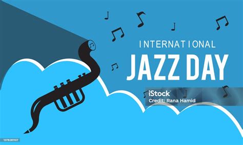 국제 재즈의 날 배너 카드 포스터 배경재즈 음악 축하 템플릿 2022년에 대한 스톡 벡터 아트 및 기타 이미지 2022년 2023년 2024년 Istock