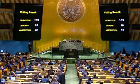 Un Assembly Demands Gaza Cease Fire With Overwhelming Support Culture