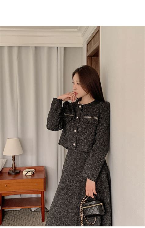 Made 머스티 자가드 트위드 투피스set44~110 ♥핫핑♥