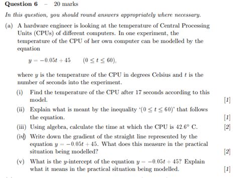 Solved Question Marks In This Question You Should Chegg Com