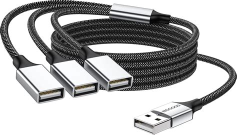USB Port Splitter Cable MOGOOD USB Type B Splitter Male To Female USB Adapter Power