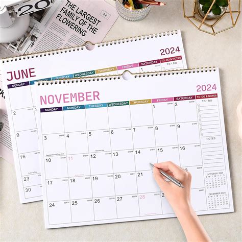 Calendario De Pared 2023 2024 Calendario Mensual De 18 2023 2024