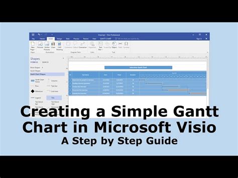 Visio Gantt Chart Template Create A Simple Gantt Chart In Microsoft