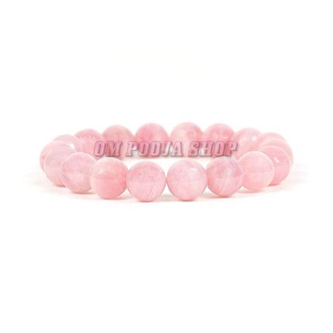 Rose Quartz Gemstone Bracelet Beads 8 Mm