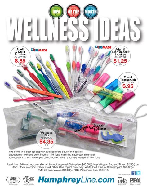 Toothbrushes And Toothpaste Wellness Kit Promotional Giveaways
