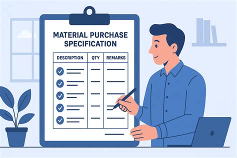 How To Write A Material Purchase Specification With Sample