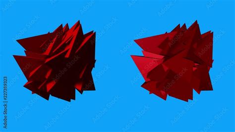 Undulating Rotating Dense Glob Of Large Tetrahedrons Seamless Loop