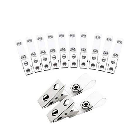 Fushing Lot de 150 clips en métal avec sangles en PVC transparent pour