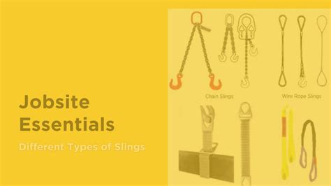 Mike Rubadue On Linkedin Jobsite Essentials Different Types Of Slings