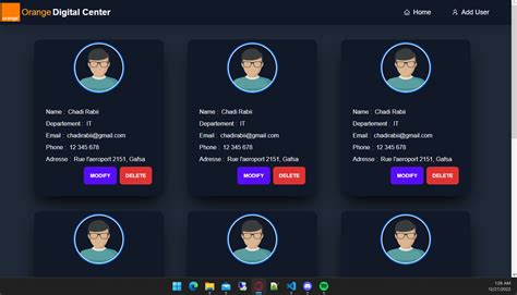Github Chadirabiiformation Odc Crud App To Manage Workers In Orange