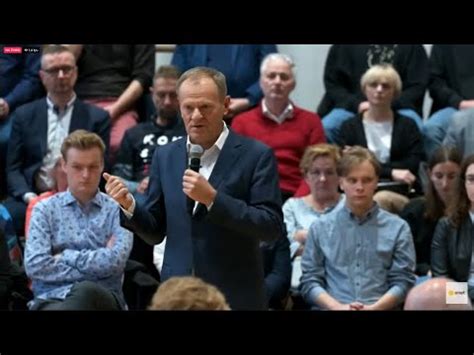 Spotkanie Donalda Tuska z mieszkańcami Sandomierza YouTube