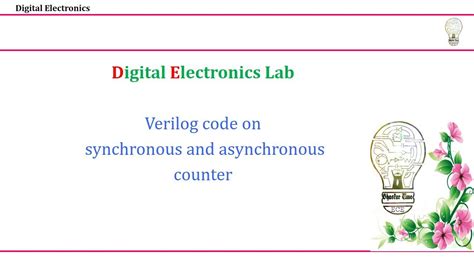 Verilog Code On Synchronous And Asynchronous Counter Youtube