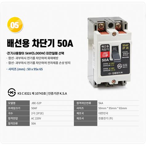 아리조명 누전 과부하 합선 전기차단 누전차단기 배선용차단기