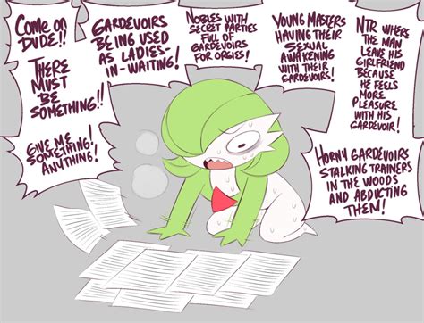 Safebooru Bags Under Eyes Colored Skin Commentary Gardevoir Grey Background Hair Over One Eye