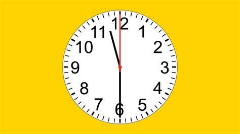 30 MIN TIMER ALARME 1080p Analog Clock BACKGROUND YELLOW SIMPLE CLOCK