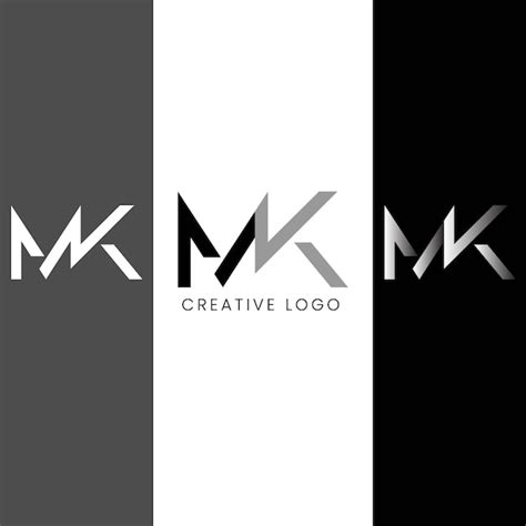 Premium Vector Mk Initial Letter Logo Design