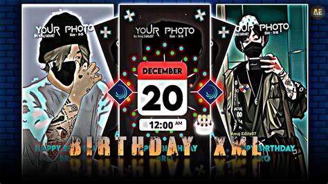 Happy Birthday 🎂 New 3d Trend Xml” Preset 🎟️ Alight Motion Xml