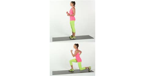 Alternating Reverse Lunge Short Lower Body Workout Popsugar Fitness