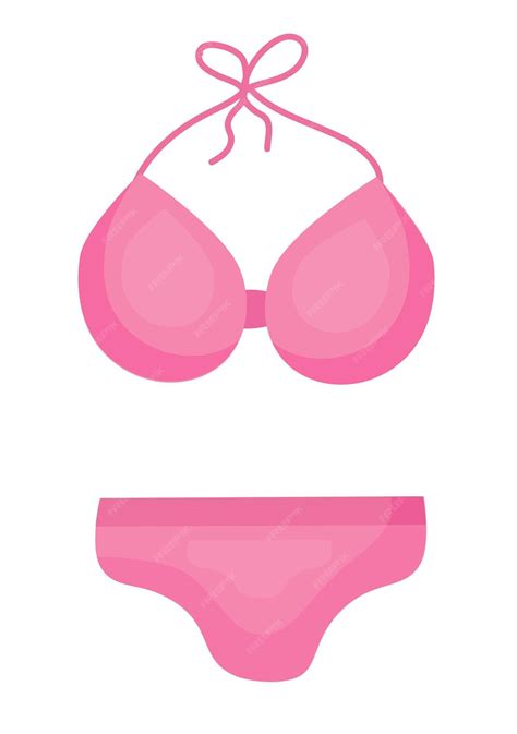 Premium Vector Summer Women Swimsuit Pink Bikini Beach Swimwear