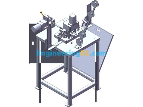 Fully Automatic Nylon Zipper Double Sided Patching Machine Solidworks