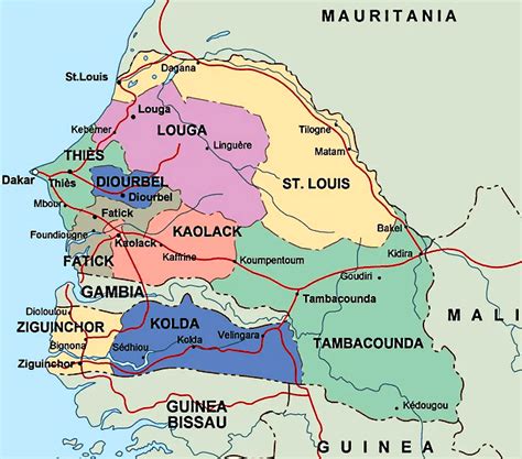 Mapa De Senegal Datos Interesantes E Información Sobre El País