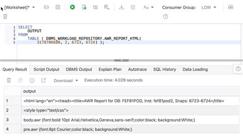 CREATING A REST API For AWR In Oracle Using ORDS