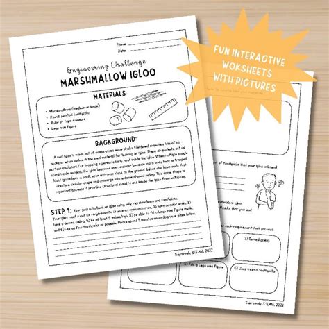 Winter And Christmas Stem Steam Activity Build An Igloo Engineering Challenge