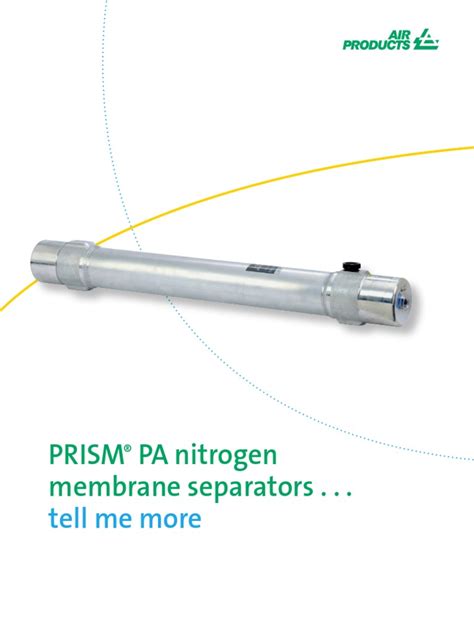 Prism Pa Nitrogen Membrane Separators Pdf Pdf Nitrogen Membrane