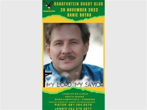 Gratis Bediening By Teine Saam Met Sanger Danie Botha Randfontein Herald