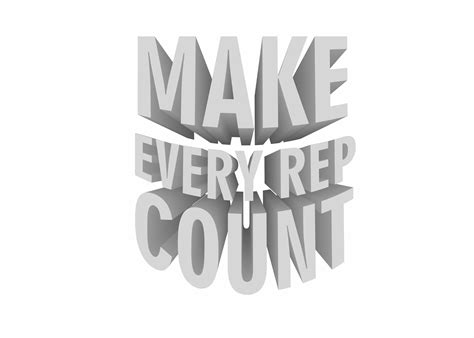 3d Gym Quote Make Every Rep Count Graphic By Arief Sapta Adjie