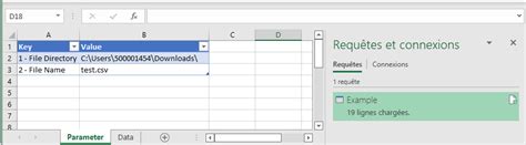 Microsoft Excel Use A Cell Value For A Paramater Value Using In Power